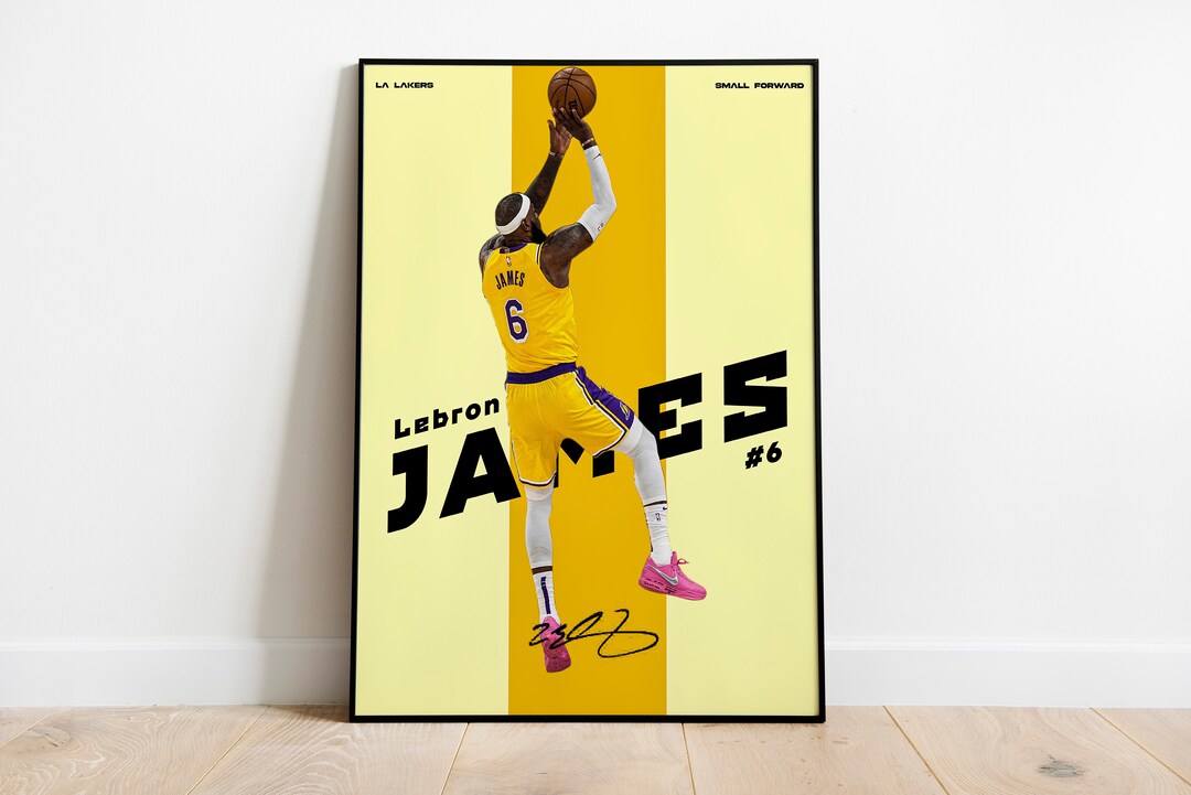 Lebron James Poster , LBJ, Lakers, King James, Digital Poster, Wall Art ...