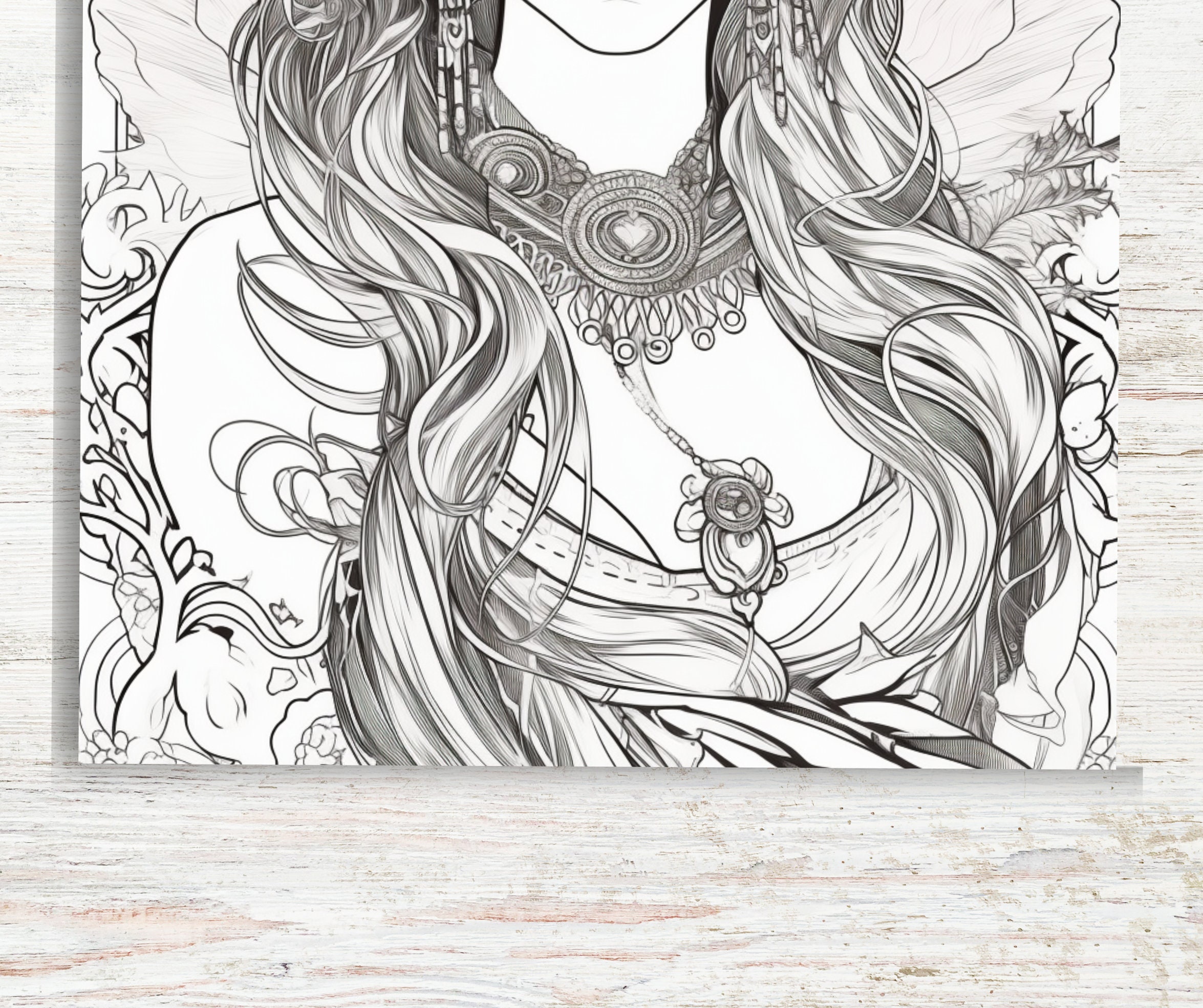 10 Ancient Goddess Women Coloring Pages | Printable PDF 10 Pages A4 ...