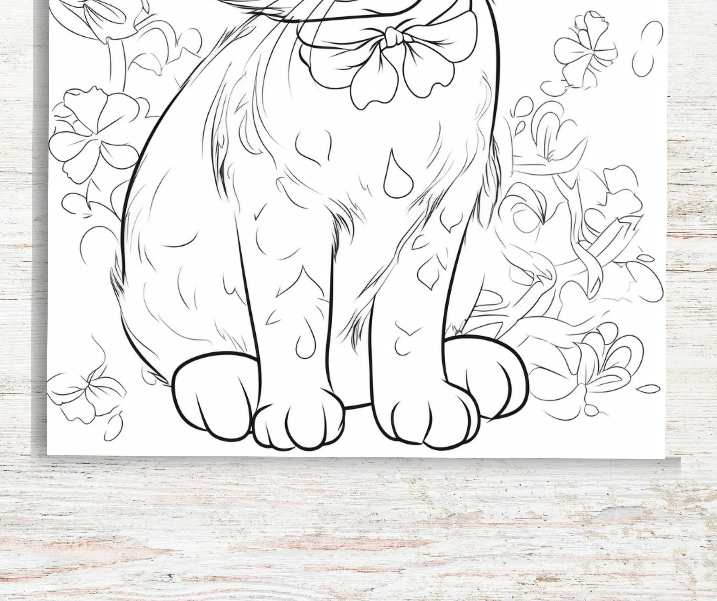 KDP Interior 50 Cute Pets Coloring Pages 8.5 X 11 Printable PDF & Canva ...
