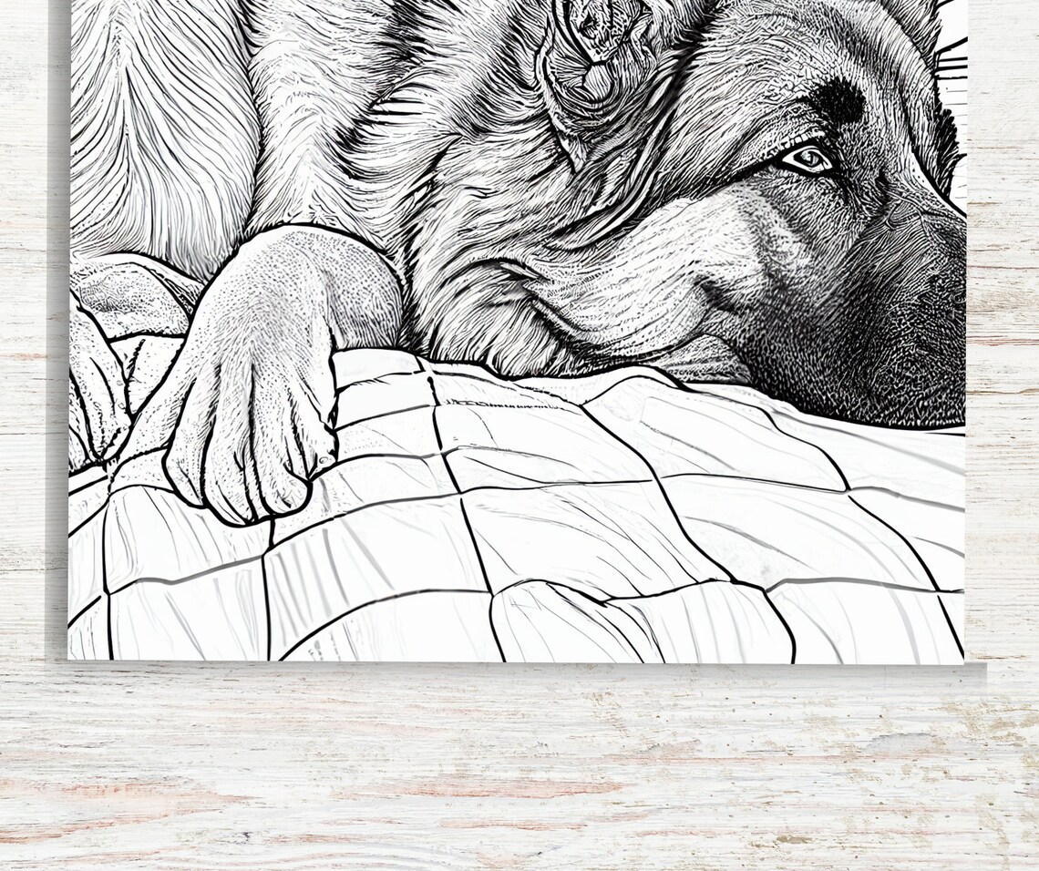 10 Cute German Shepherd Dogs Coloring Pages | Printable Dog Coloring ...