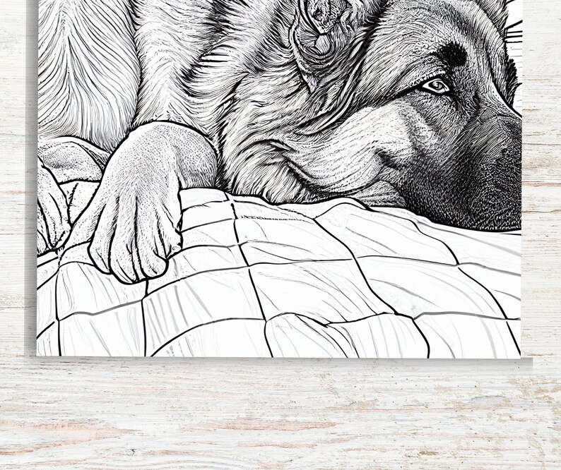 10 Cute German Shepherd Dogs Coloring Pages | Printable Dog Coloring ...