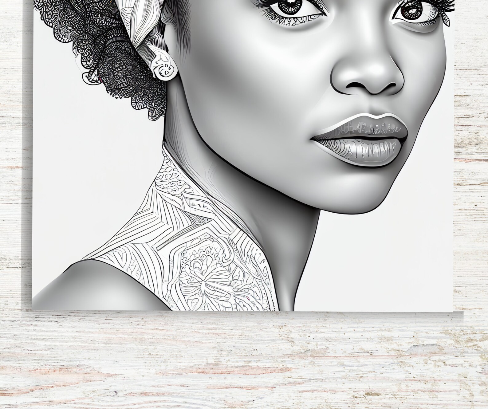 Beautiful Black Women Coloring Pages for Adults Printable PDF 10 Pages ...