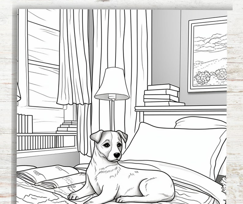 10 Jack Russell Terrier Dogs Coloring Pages | Printable Dog Coloring ...