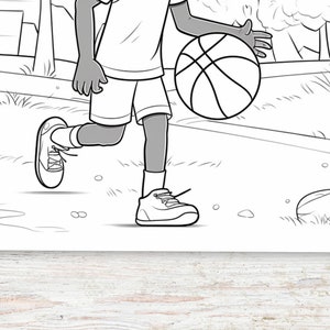 10 Black Boys Sports Coloring Pages | Printable PDF A4 | Inclusive ...