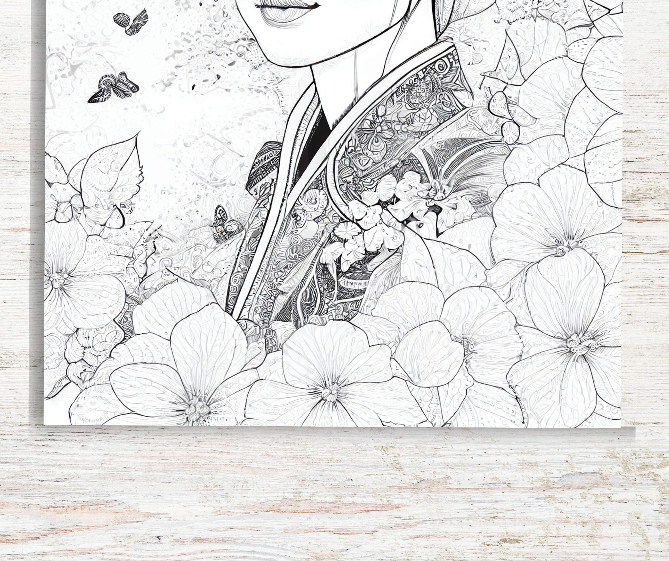 10 Beautiful Asian Women Coloring Pages for Adults Printable PDF 10 ...