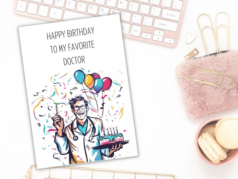 Happy Birthday Card for Doctor Printable Favorite Doctor Greeting Card ...