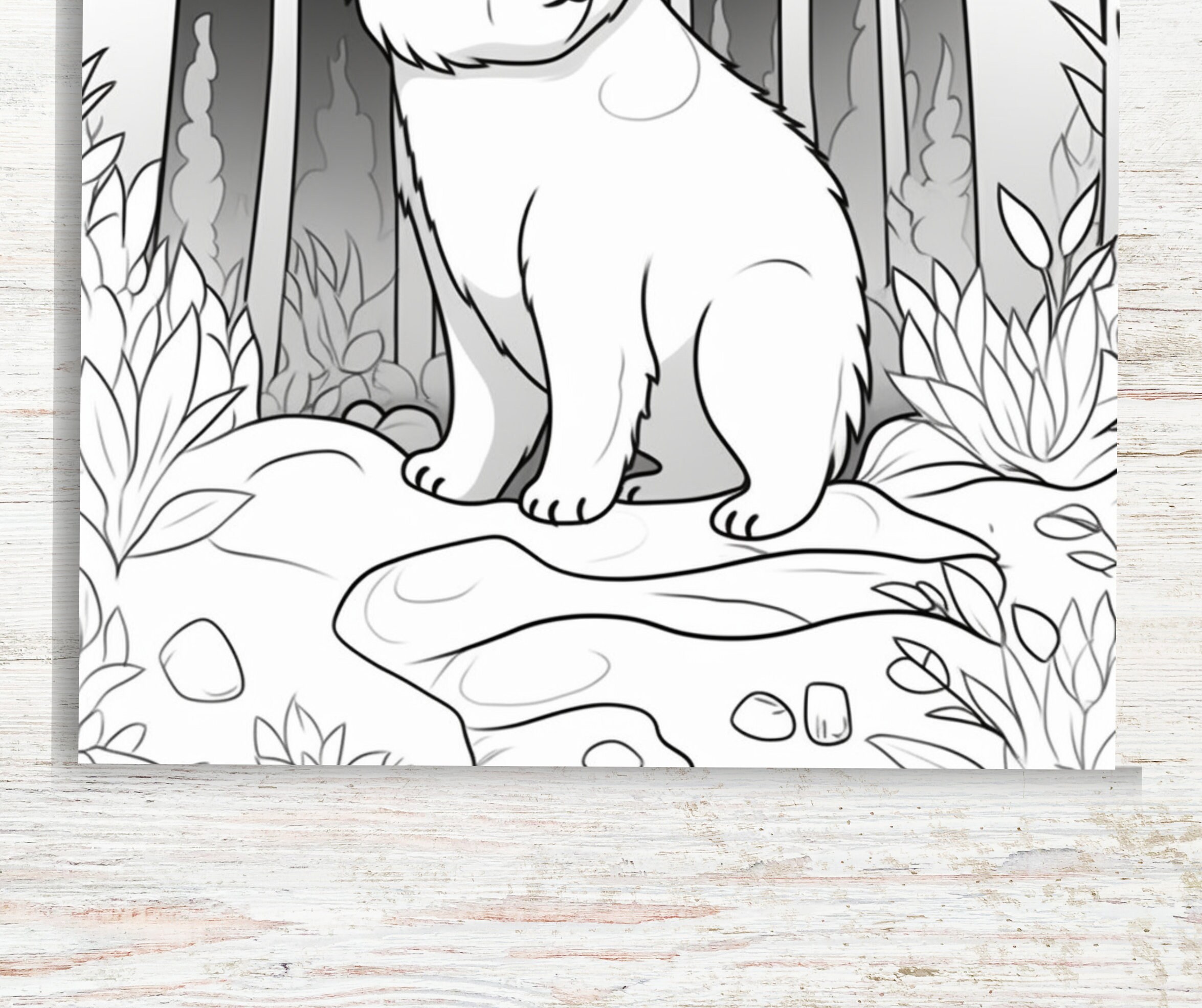 10 Baby Bear Cubs Coloring Pages | Printable PDF A4 | Adult and Teens ...