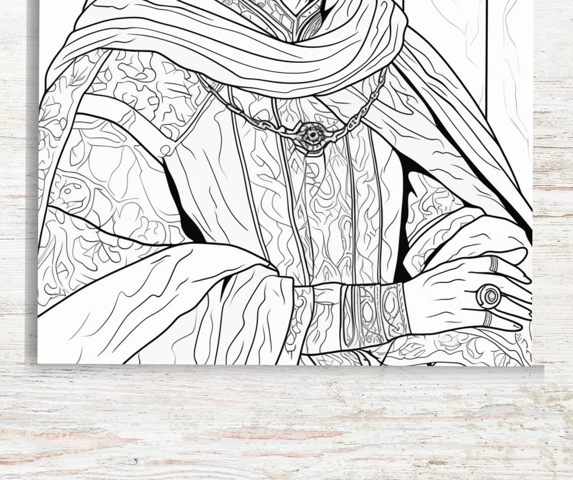 30 Medieval King Coloring Pages Printable PDF 10 Pages A4 - Etsy