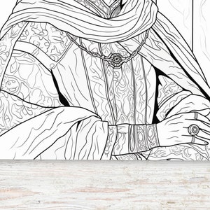30 Medieval King Coloring Pages | Printable PDF 10 Pages A4 | Grayscale ...
