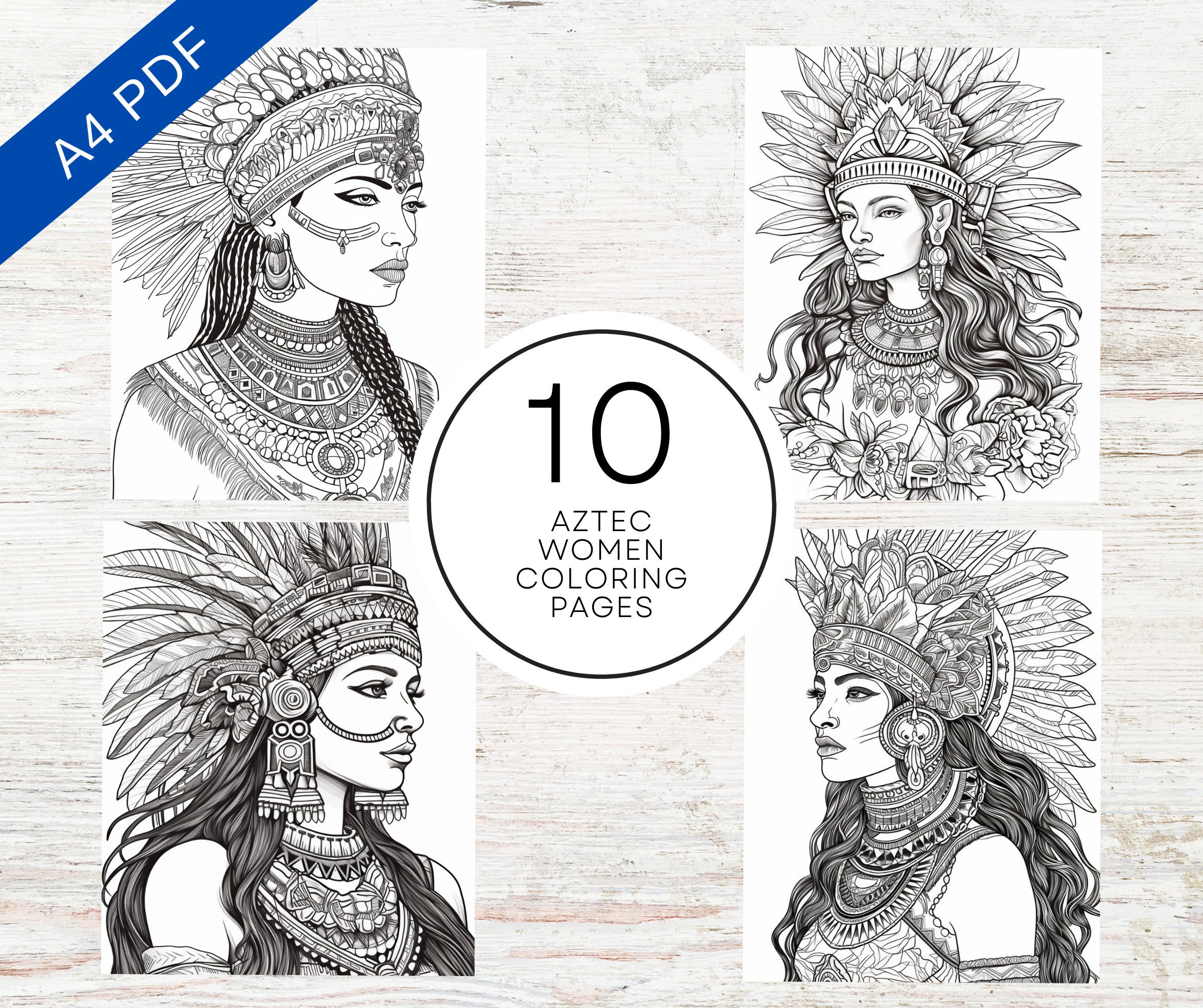 Aztec Coloring Pages