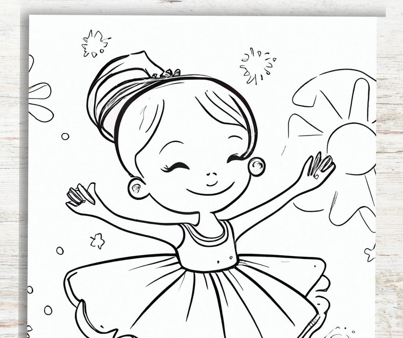10 Cute Ballerina Coloring Pages | Printable Coloring Sheets for Kids ...