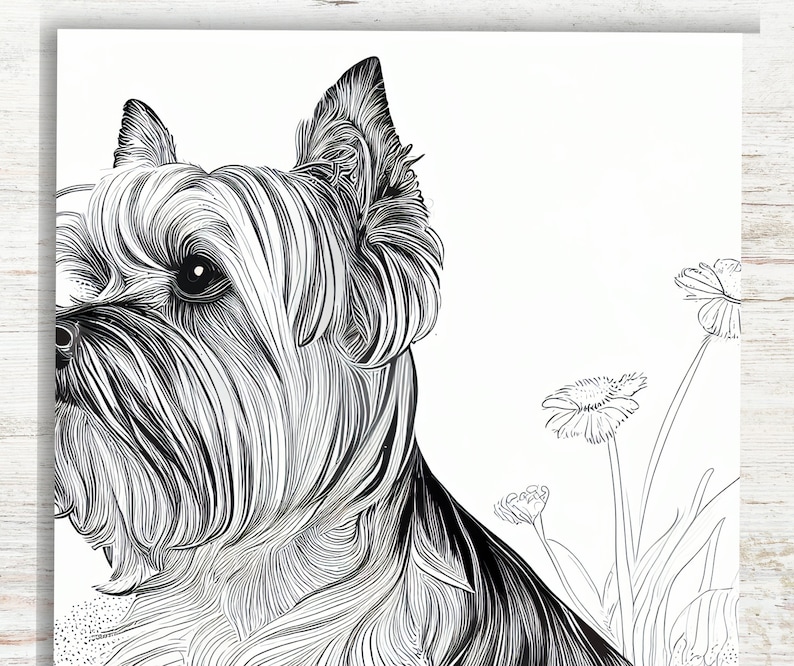 10 Cute Yorkshire Terrier Coloring Pages | Printable Dog Coloring ...