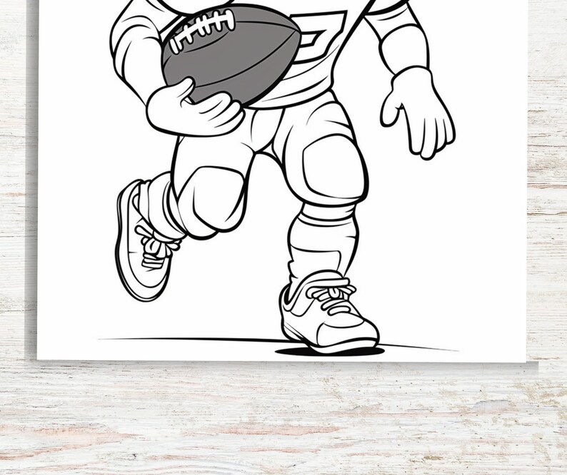 30 American Football Coloring Pages for Kids | A4 Printable PDF ...