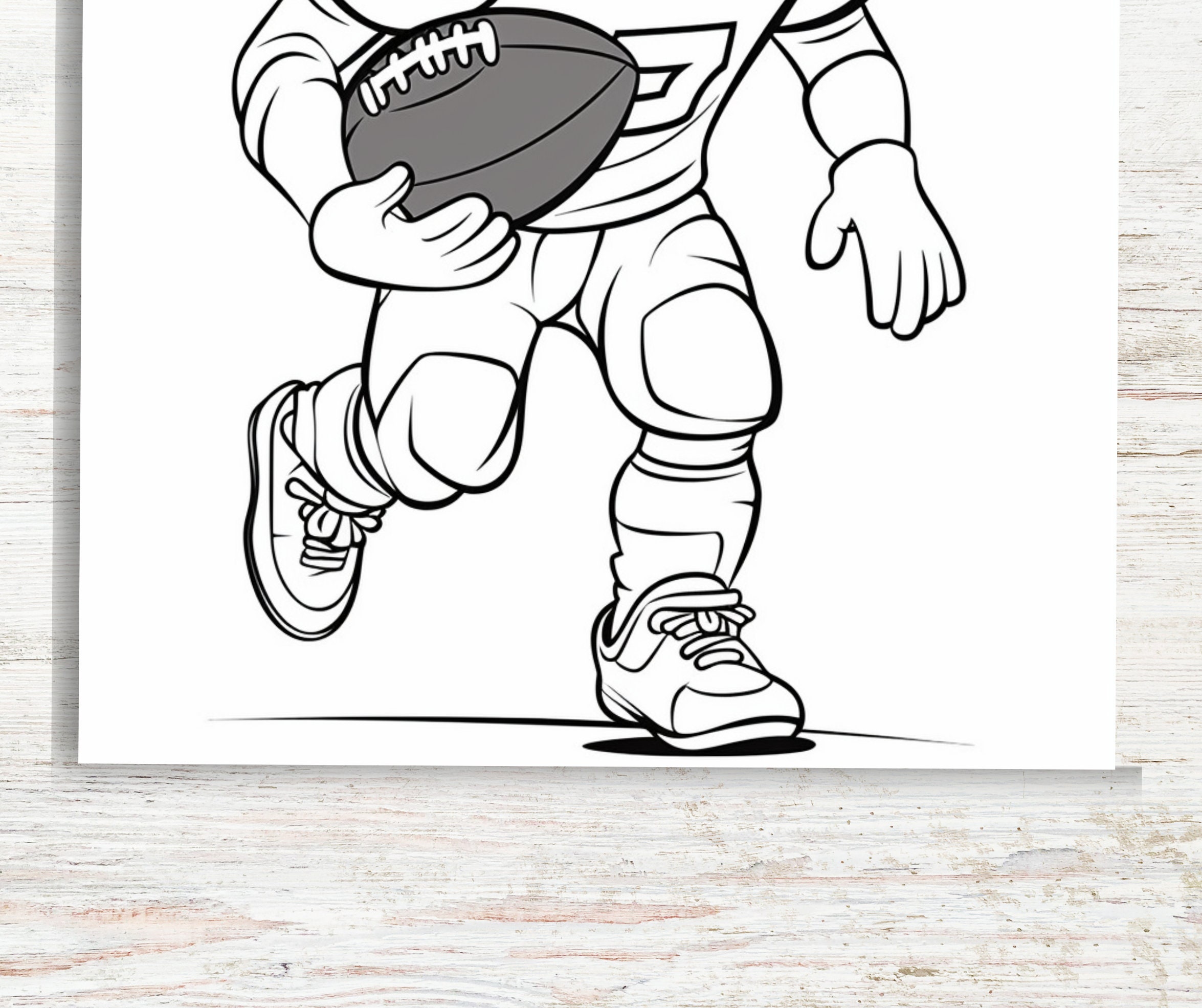 30 American Football Coloring Pages for Kids | A4 Printable PDF ...