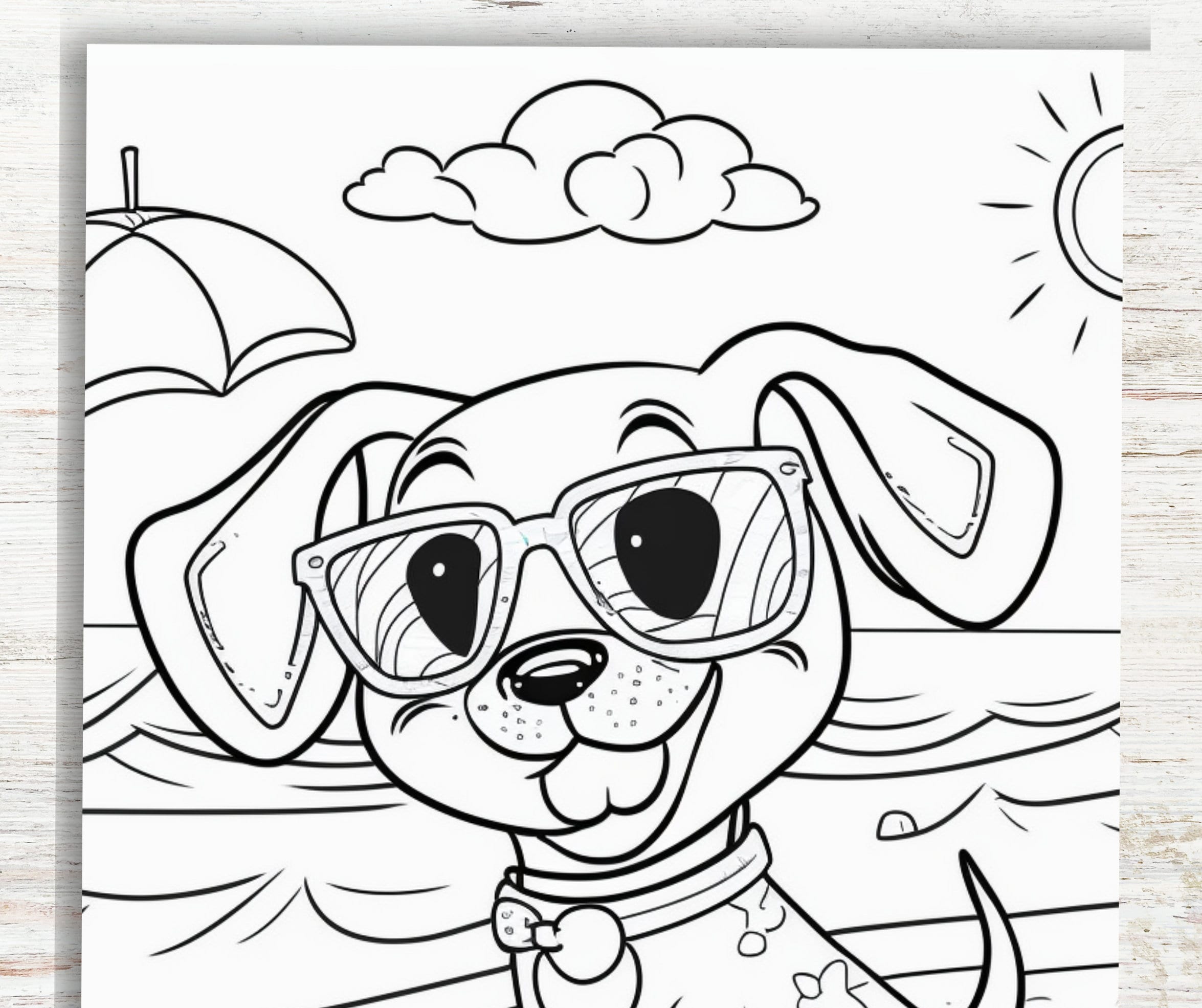 KDP Interior 60 Dog Coloring Pages for Kids | 8.5" X 11" Printable PDF ...