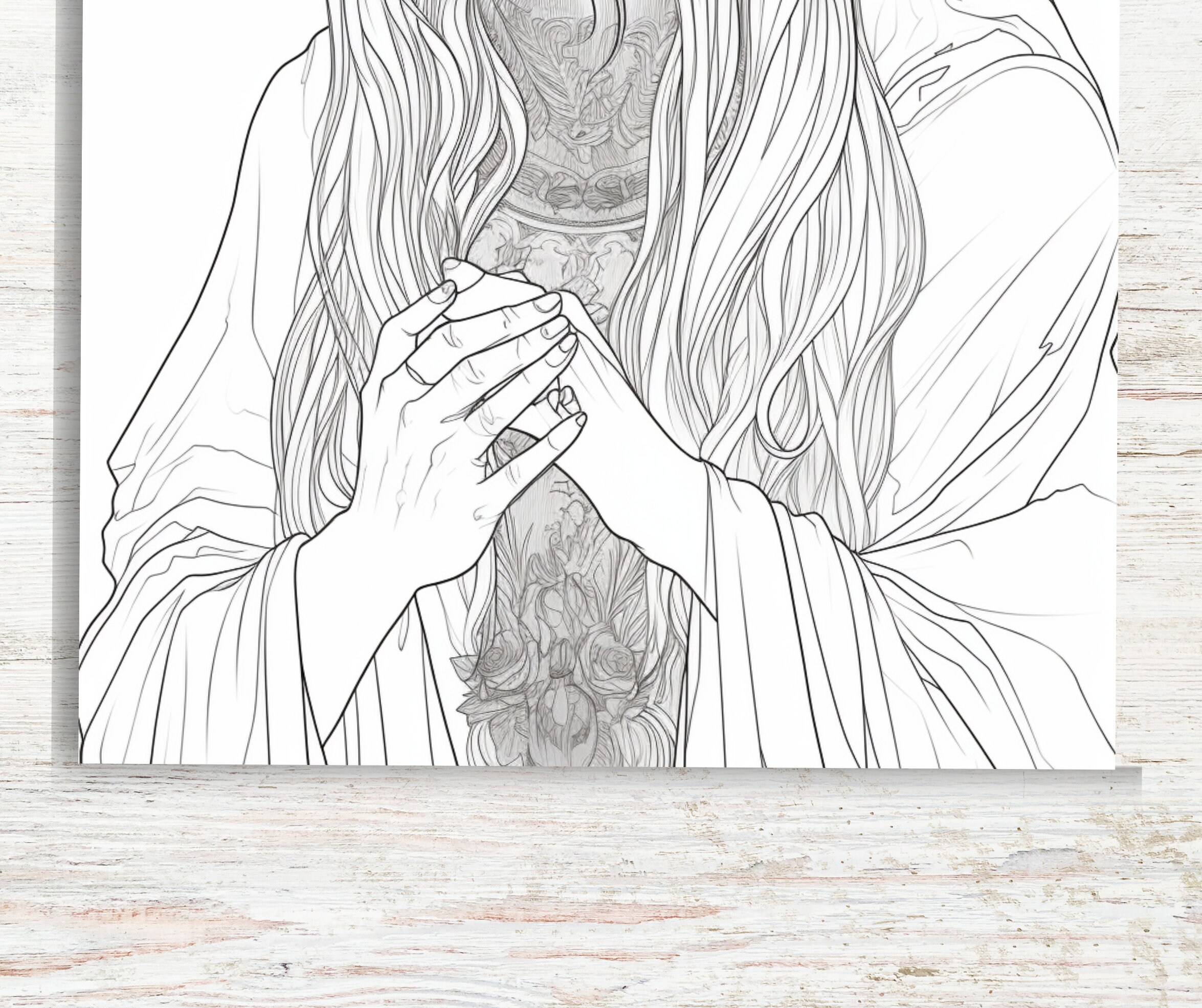 50 Horror Beauties Coloring Pages | Printable PDF 50 Pages A4 | Creepy ...