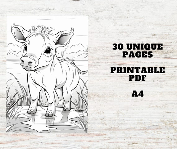 Dibujos Para Colorear De Animales De La Sabana-realistas E Imprimibles