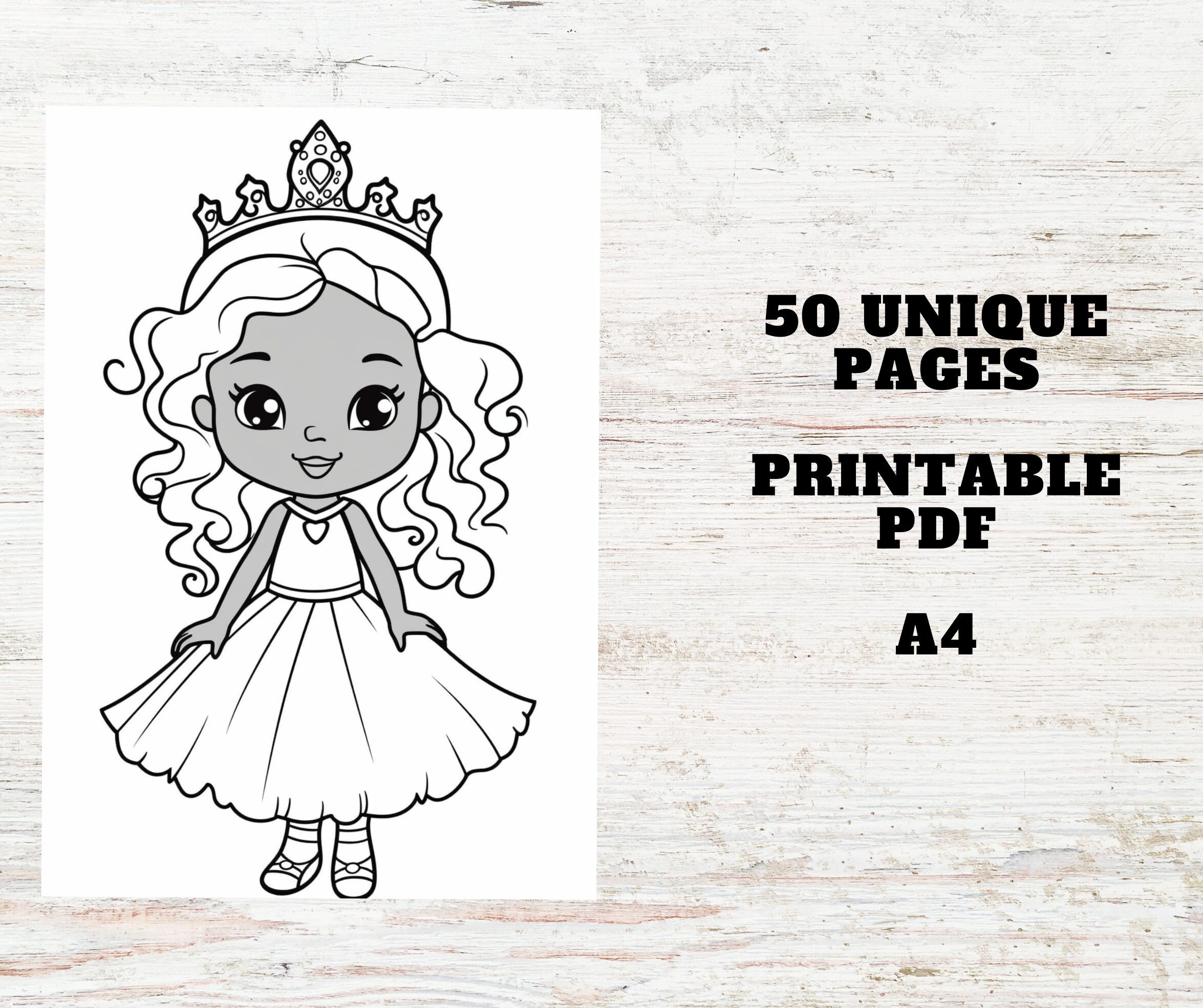 50 Chibi Black Girls Coloring Pages | Printable PDF A4 | Cute Kids ...