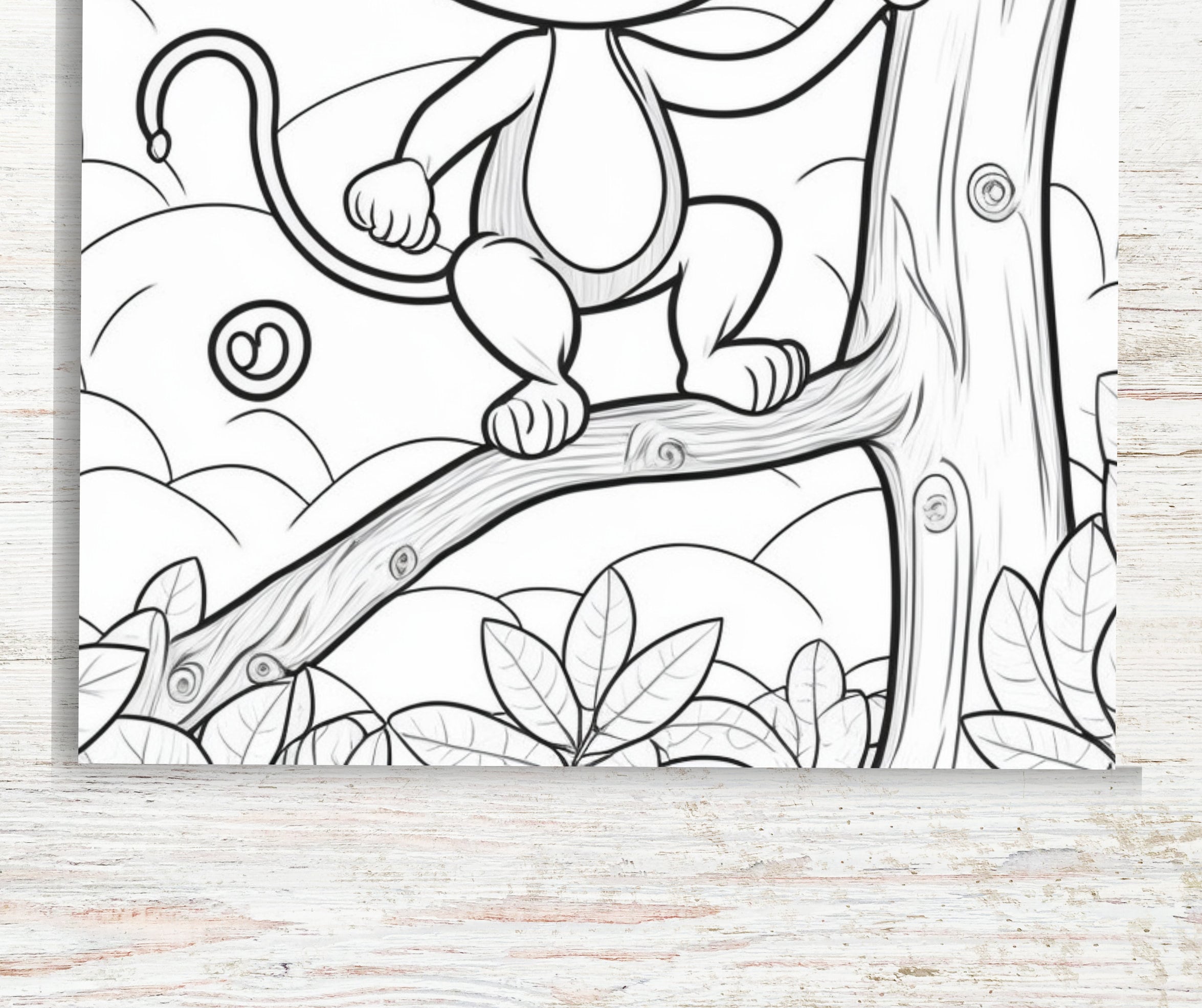 KDP Interior 50 Monkey Coloring Pages | 8.5" X 11" Printable PDF ...