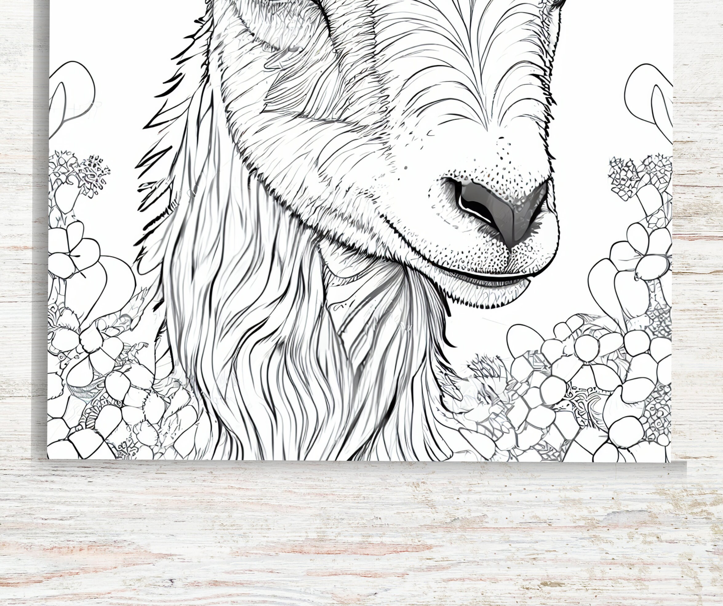 10 Realistic Goat Coloring Pages for Teens & Adults | A4 Printable ...