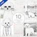 10 Bichon Frise Dogs Coloring Pages | A4 Printable PDF | Cute Dog ...