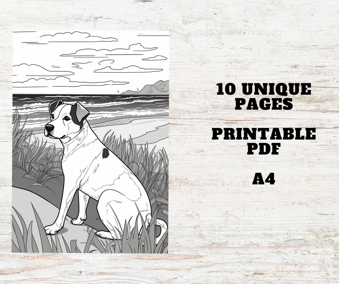 10 Jack Russell Terrier Dogs Coloring Pages | Printable Dog Coloring ...