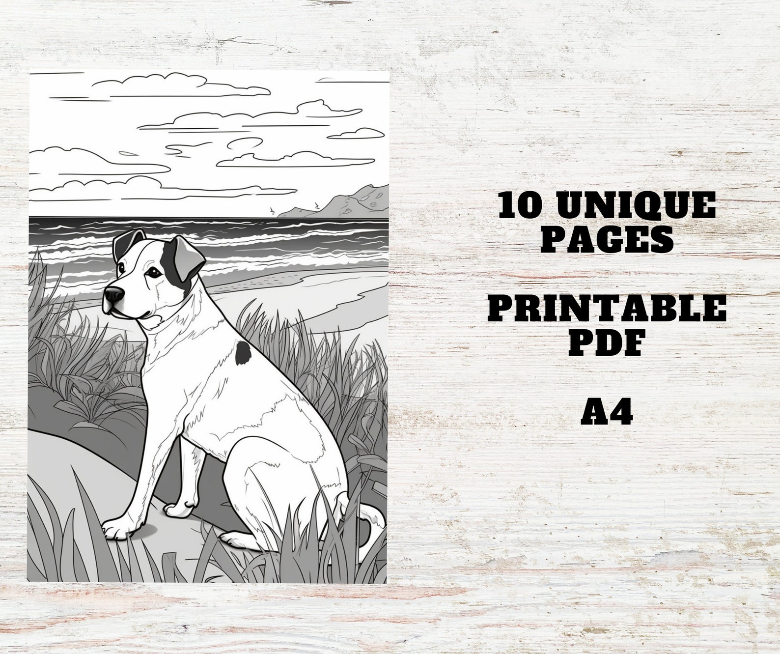 10 Jack Russell Terrier Dogs Coloring Pages | Printable Dog Coloring ...