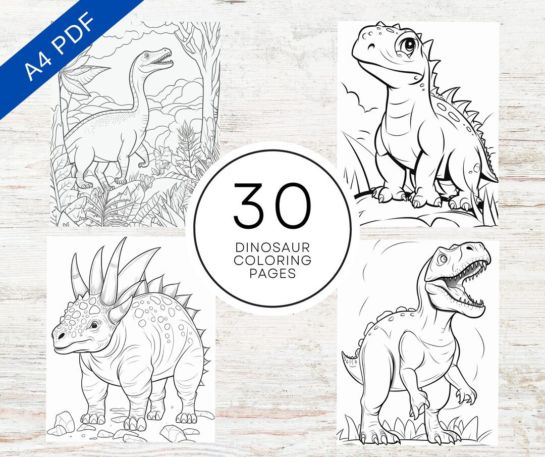 30 Dinosaur Coloring Pages | Printable Coloring Sheets for Kids, Teens ...