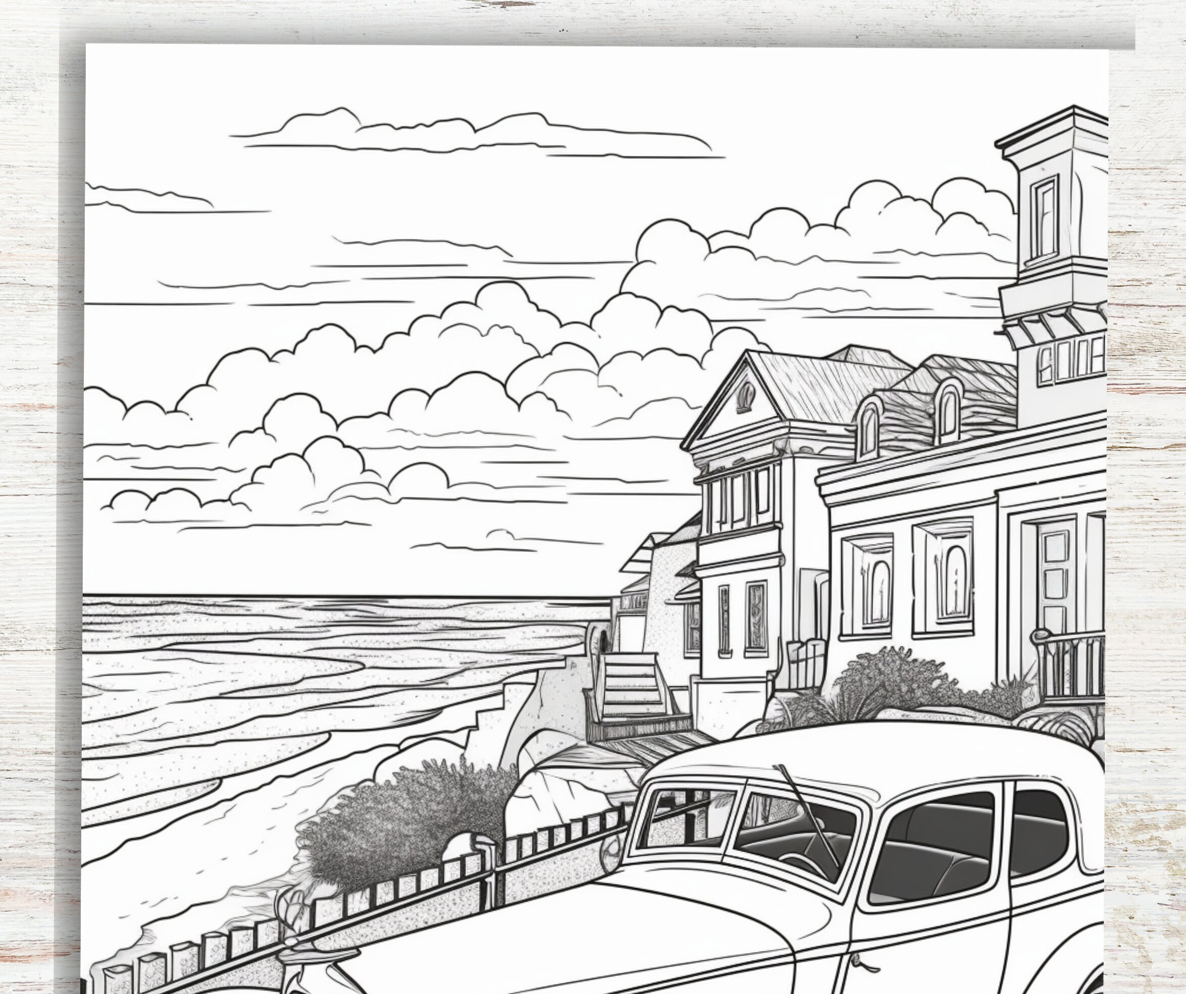 KDP Interior 50 Vehicle Coloring Pages | 8.5" X 11" Printable PDF ...