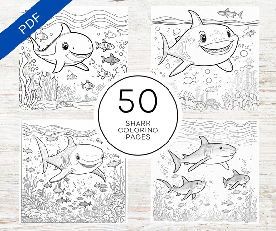 Types Of Sharks Coloring Pages [2025]