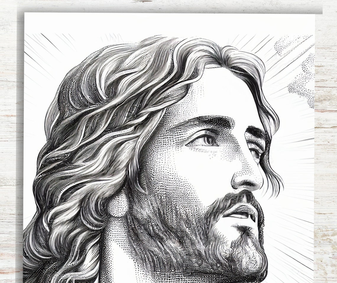 10 Realistic Jesus Christ Coloring Pages | Printable PDF 10 Pages A4 ...