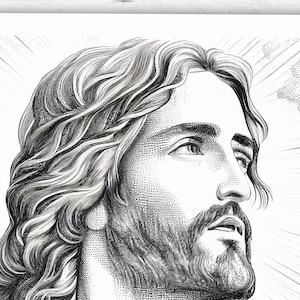 10 Realistic Jesus Christ Coloring Pages | Printable PDF 10 Pages A4 ...