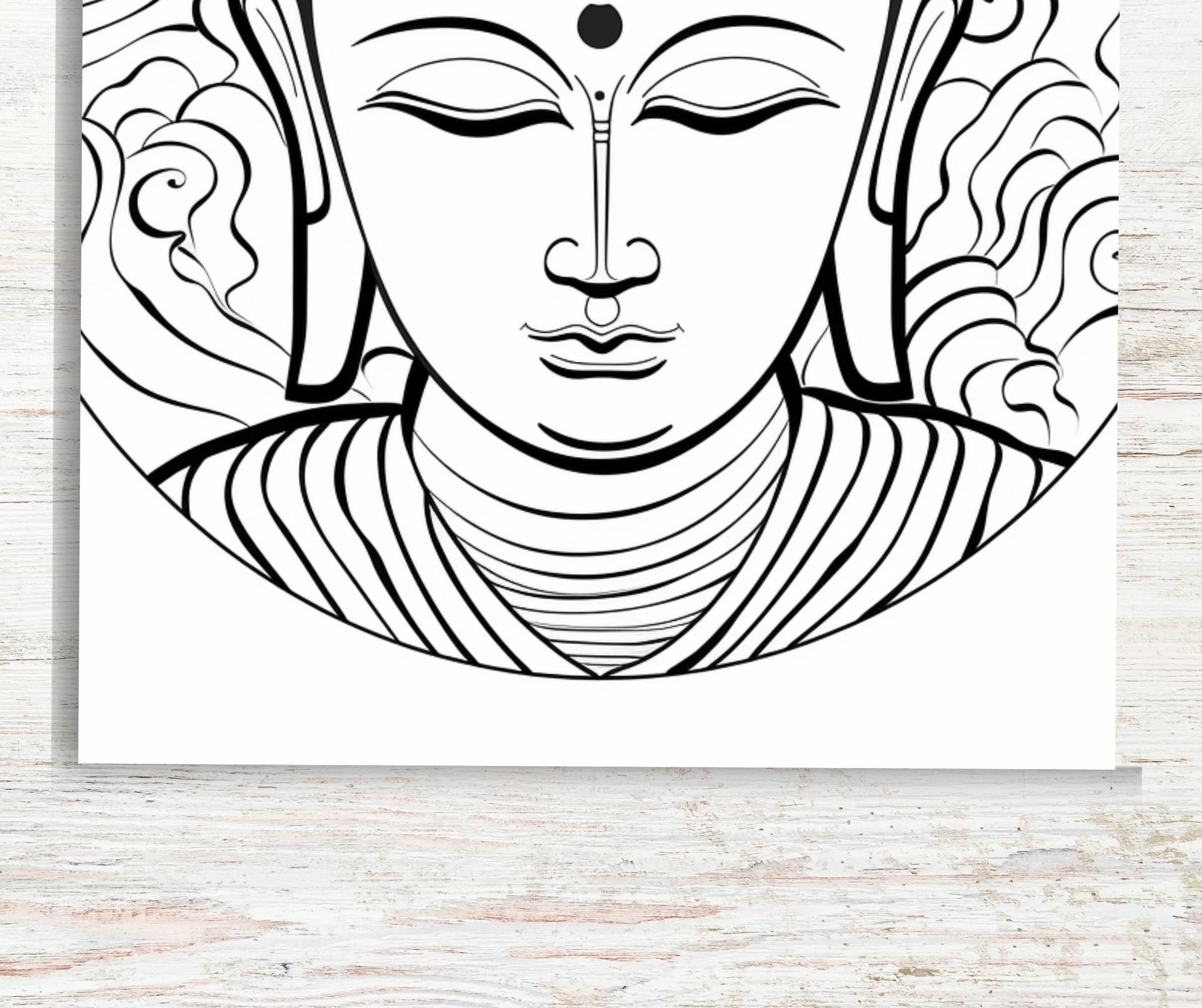 10 Buddha Coloring Pages | Printable PDF A4 | Buddhist Adult Coloring ...