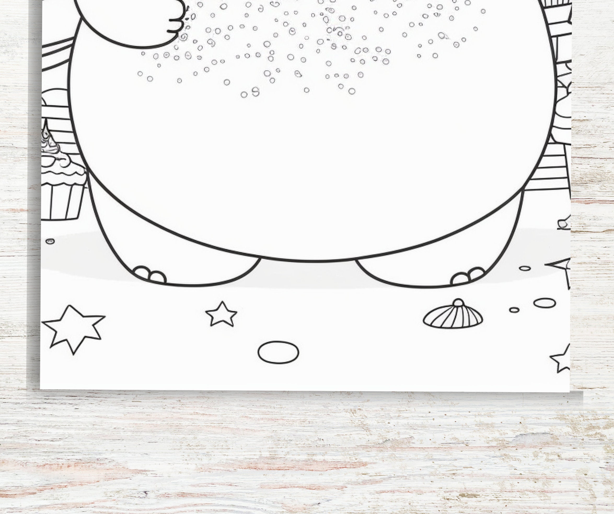 KDP Interior 50 Cute Fat Cats Coloring Pages 8.5 X 11 Printable PDF ...