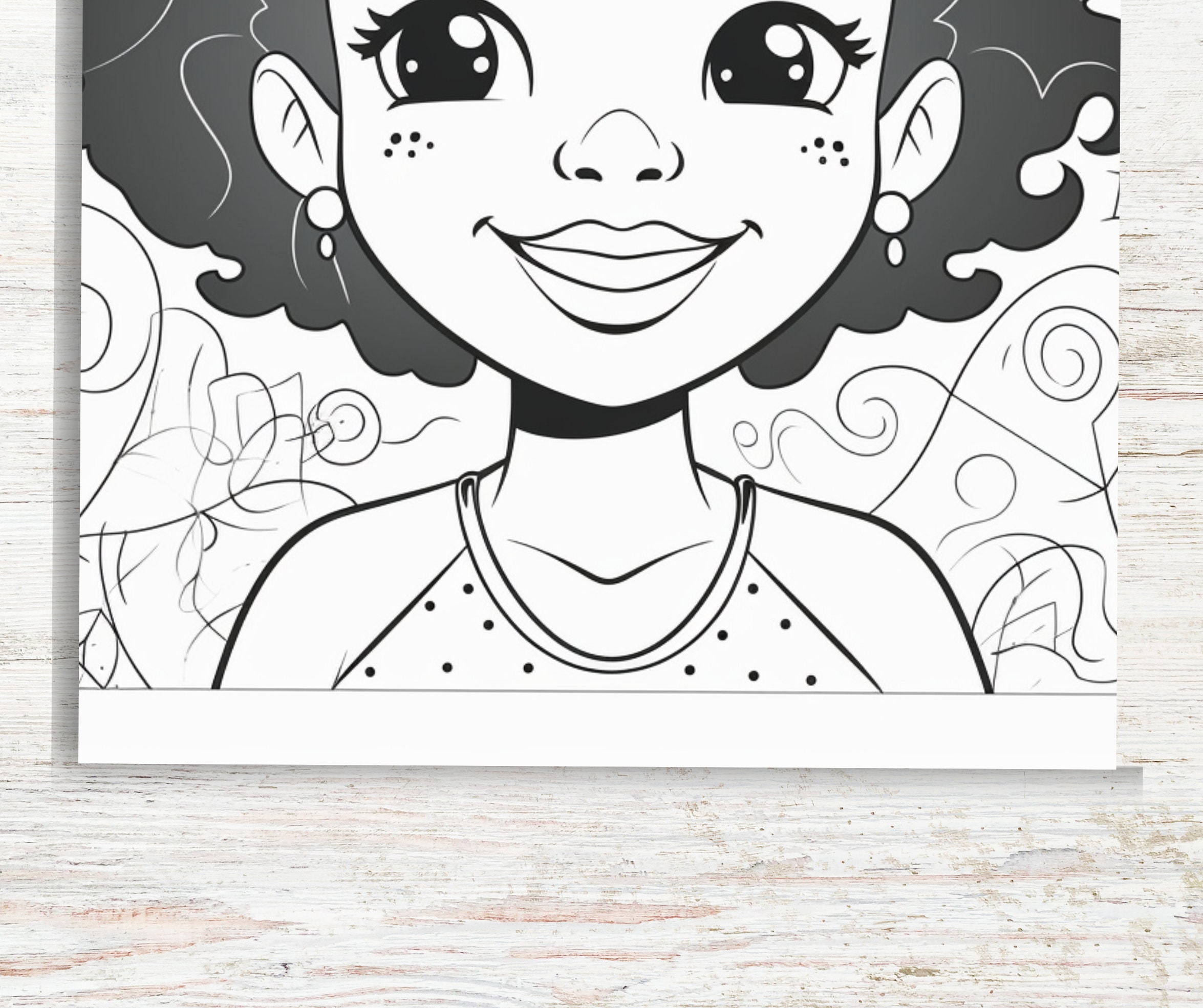 10 Black Princess Coloring Pages | Printable PDF A4 | Inclusive Cute ...