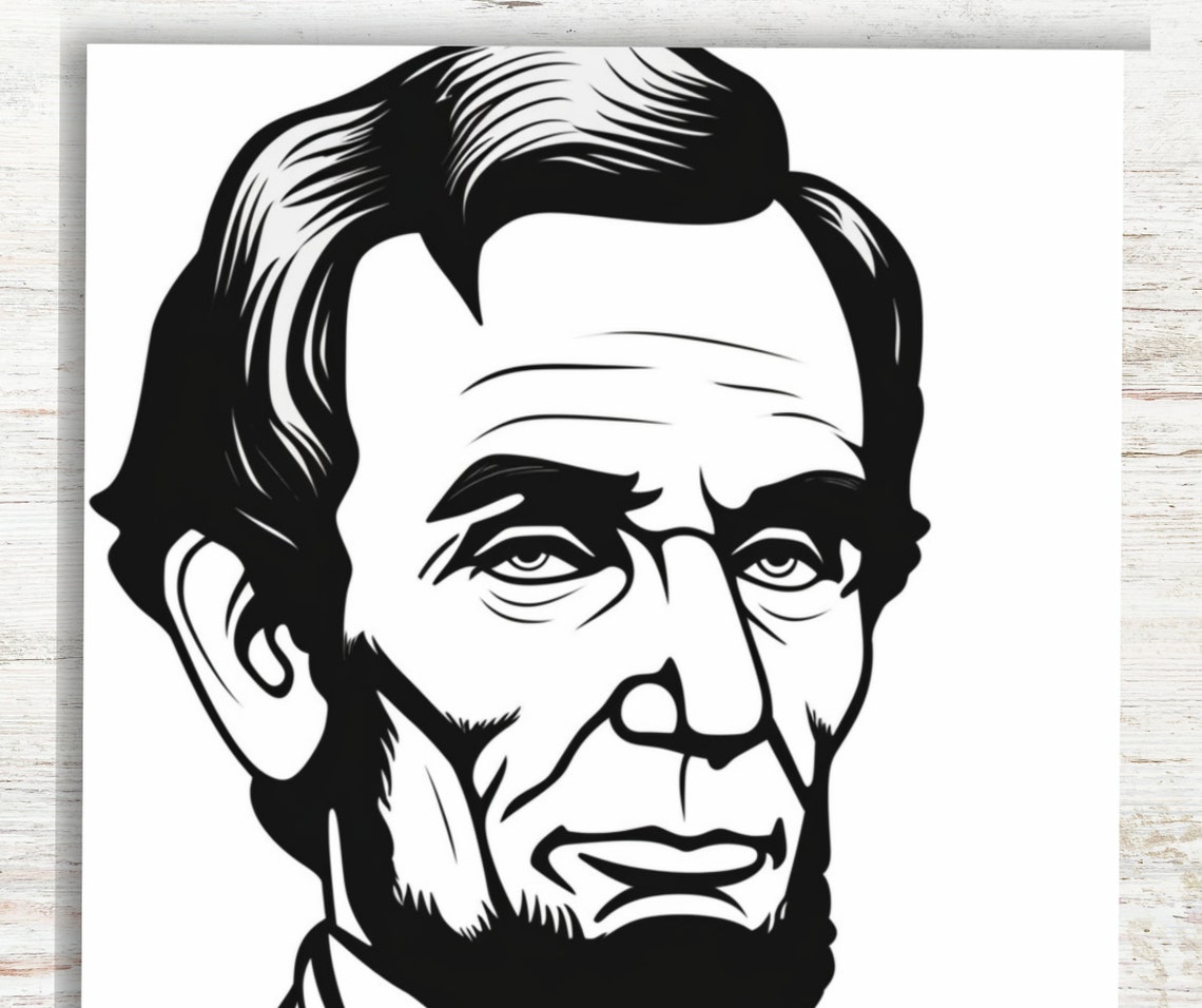 10 Abraham Lincoln Coloring Pages | A4 Printable PDF | US President ...