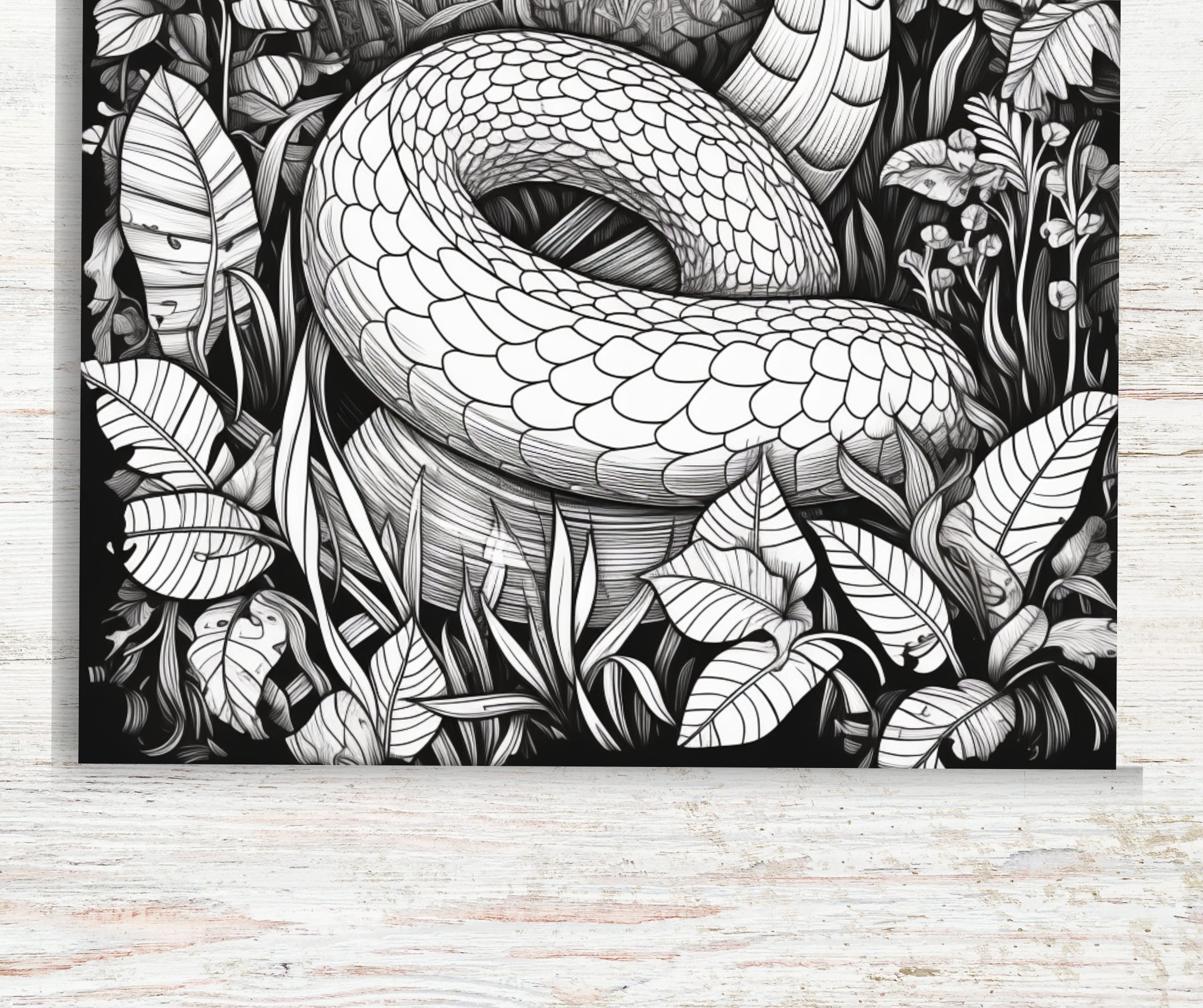 10 Snake Coloring Pages for Kids | A4 Printable PDF | Reptile Coloring ...