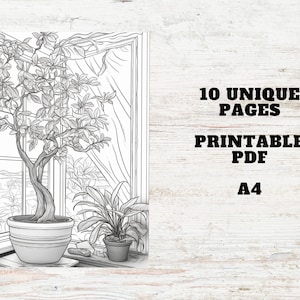 10 Pachira Money Tree Coloring Pages | Printable PDF A4 | Plant ...