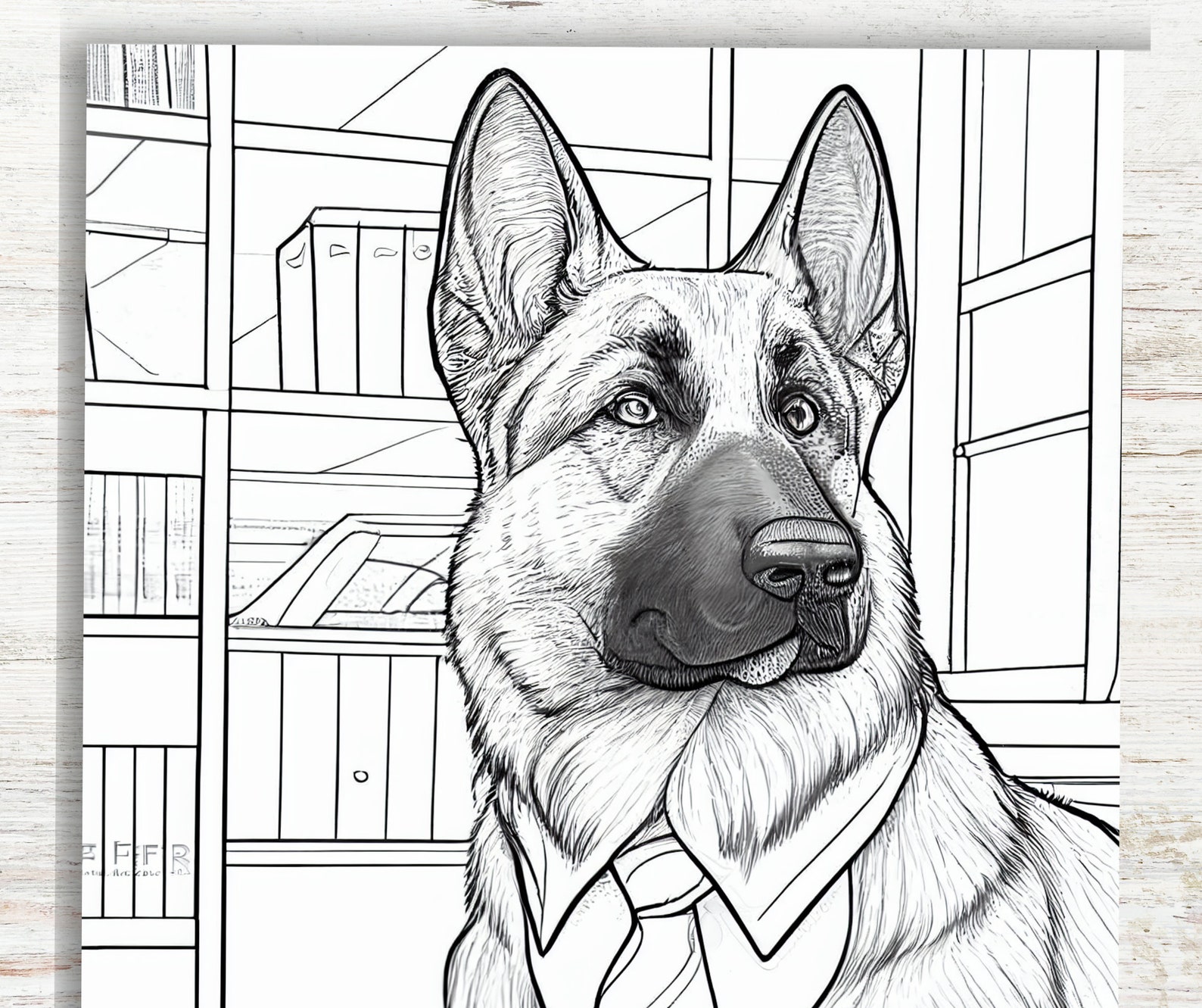 10 Cute German Shepherd Dogs Coloring Pages | Printable Dog Coloring ...