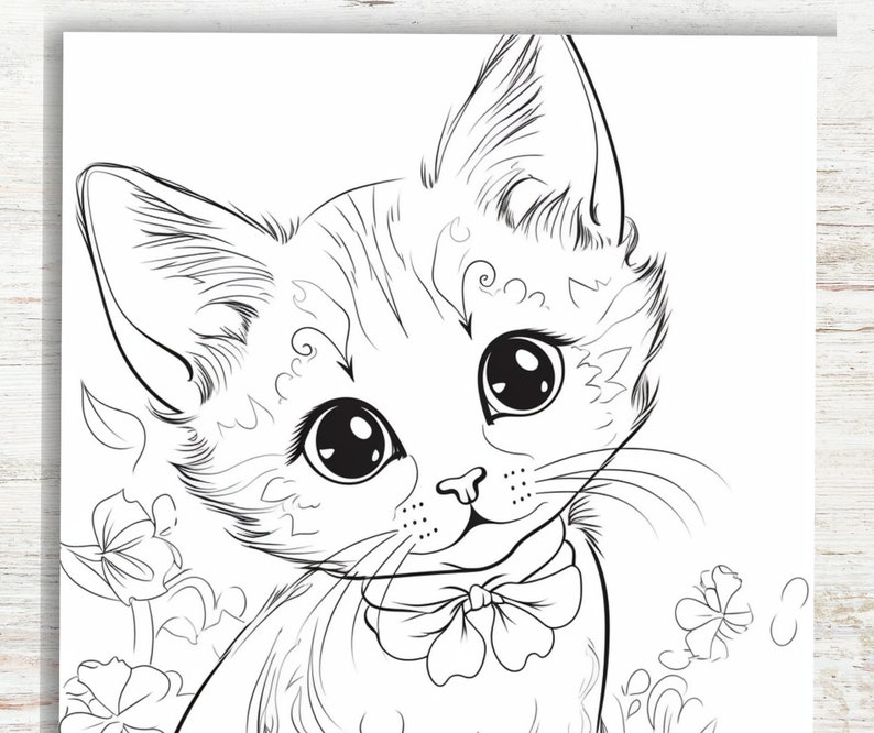 KDP Interior 50 Cute Pets Coloring Pages 8.5 X 11 Printable PDF & Canva ...