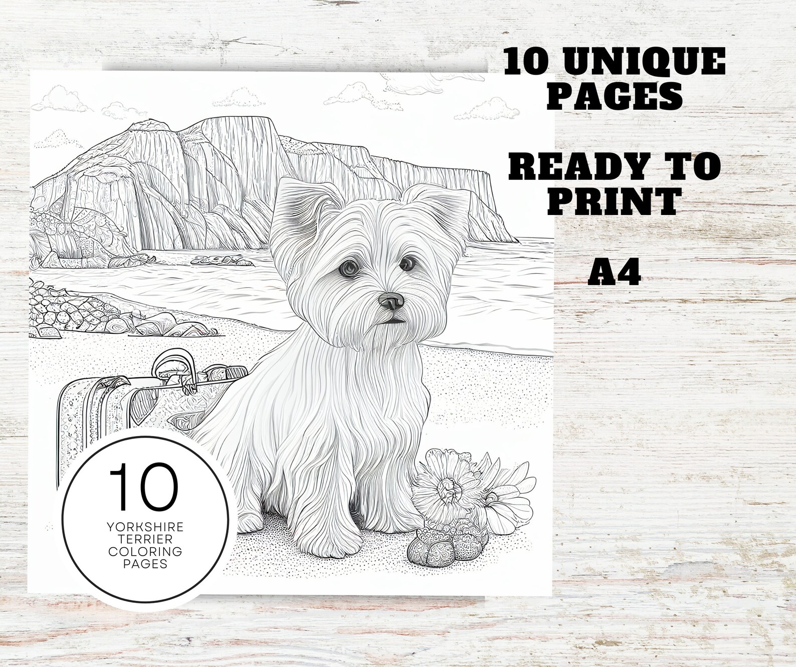 10 Cute Yorkshire Terrier Coloring Pages | Printable Dog Coloring ...