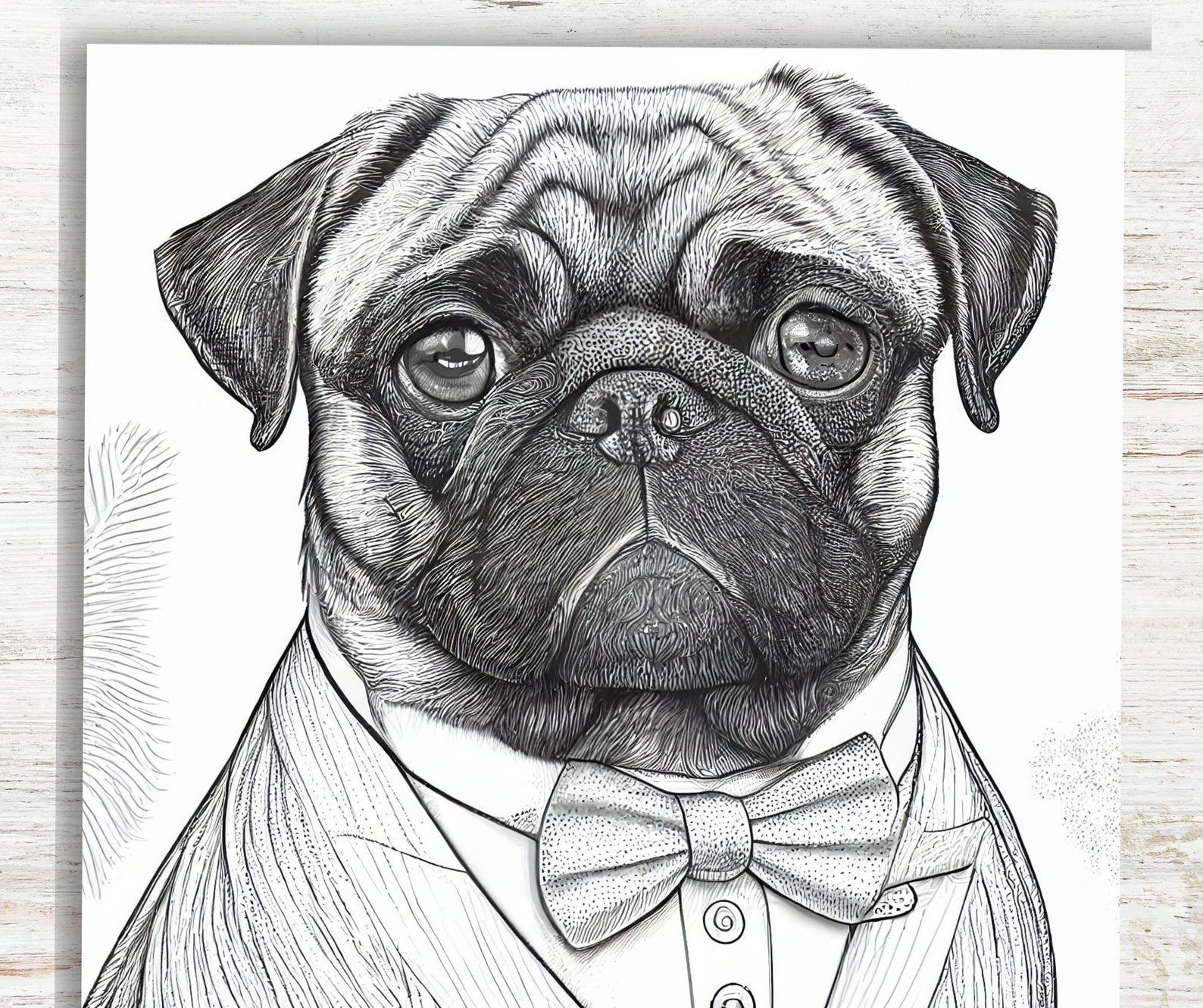10 Cute Pugs Coloring Pages Printable Dog Coloring Sheets for Teens ...