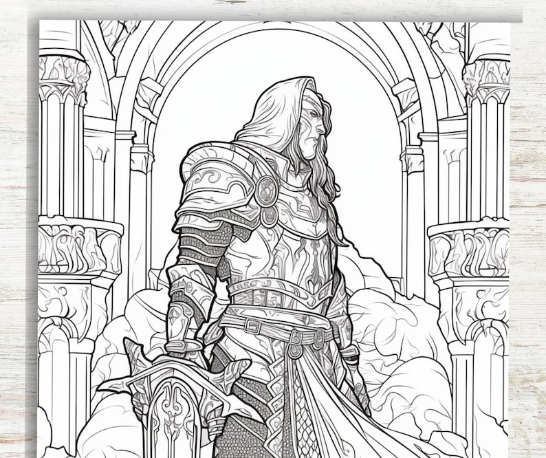 30 Fantasy Knights Coloring Pages Printable Coloring Sheets for Kids ...
