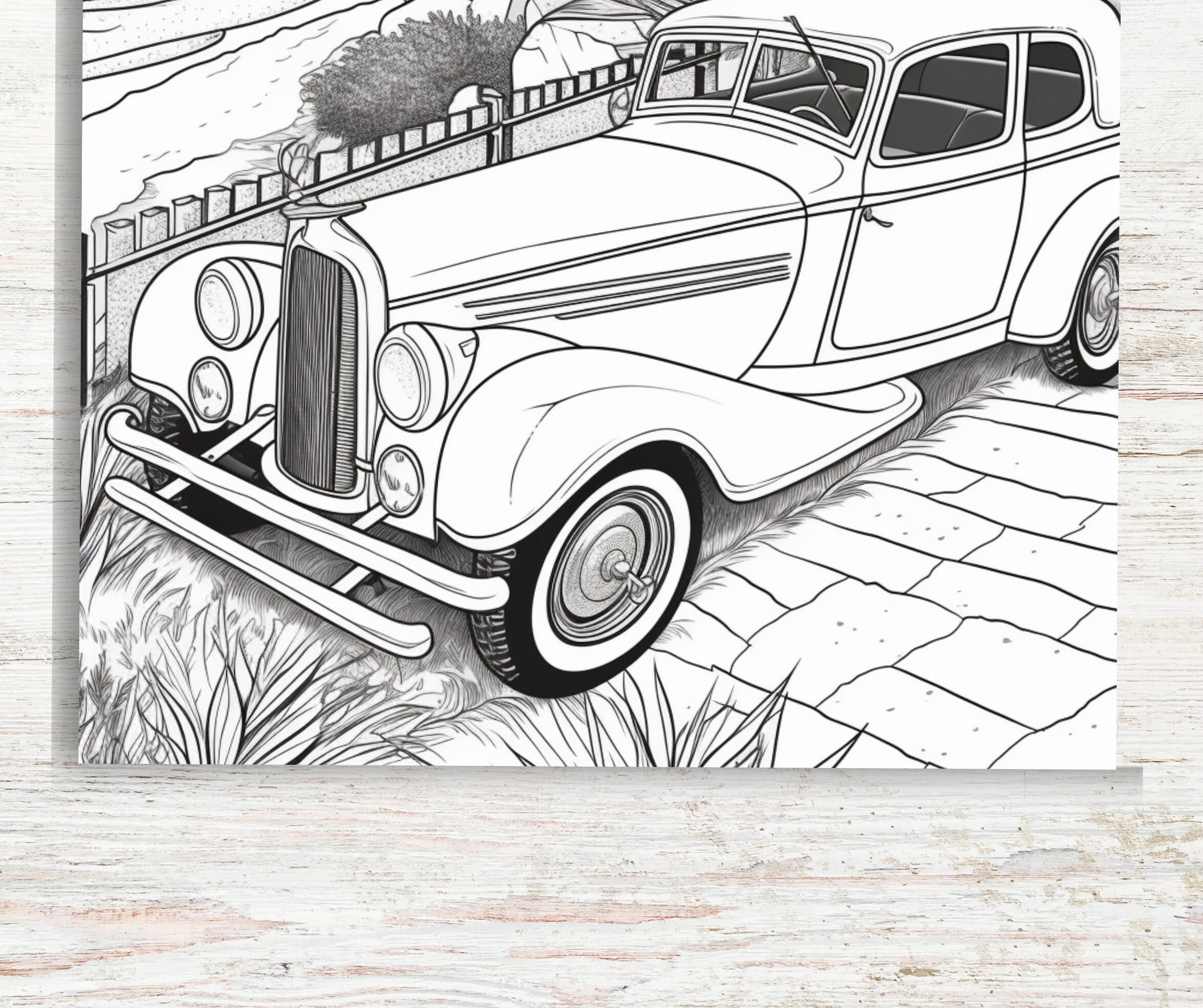 KDP Interior 50 Vehicle Coloring Pages | 8.5" X 11" Printable PDF ...