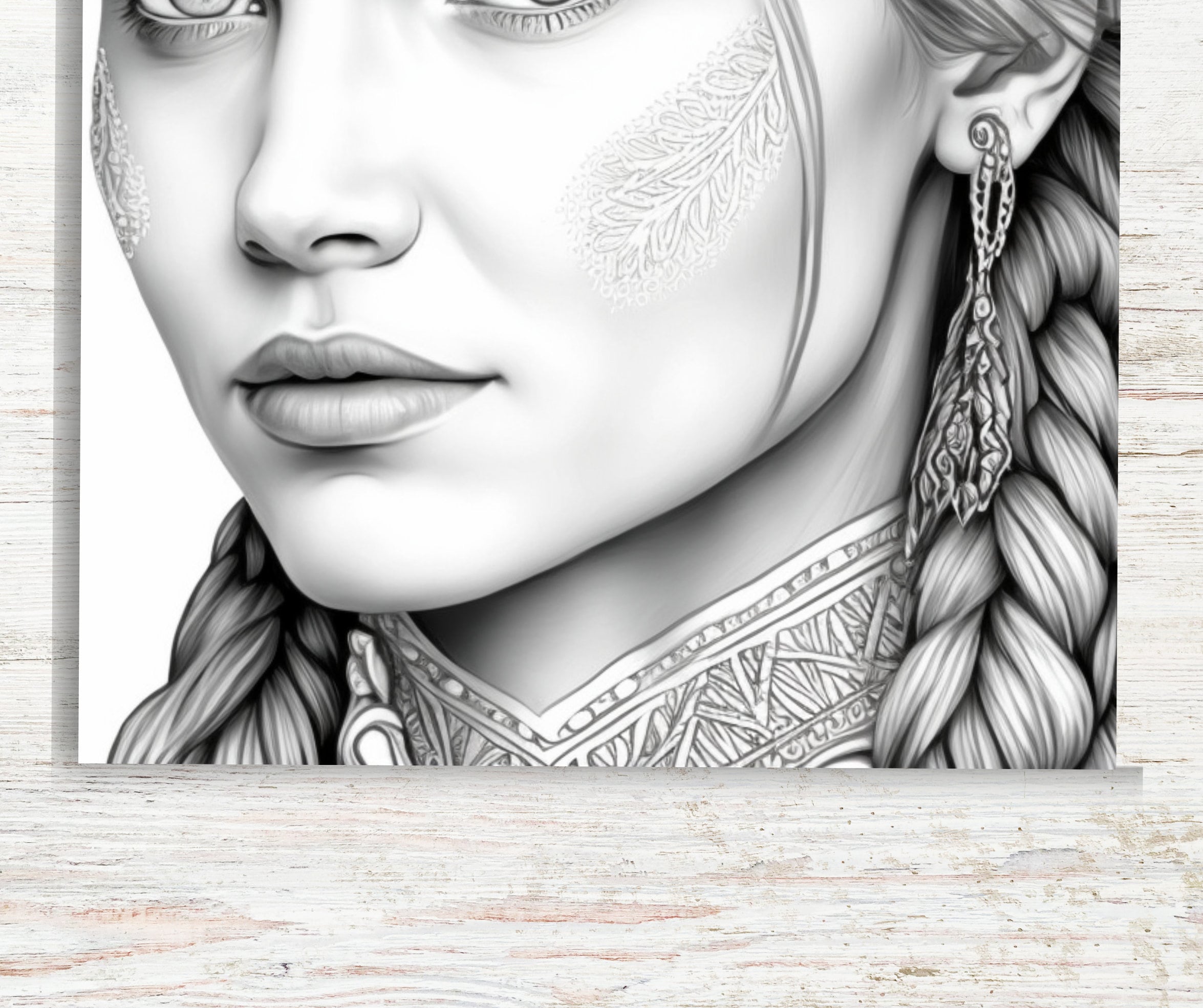 Beauty Grayscale Realistic Coloring Pages 40 Pages 8.5 X 11 Ready to ...