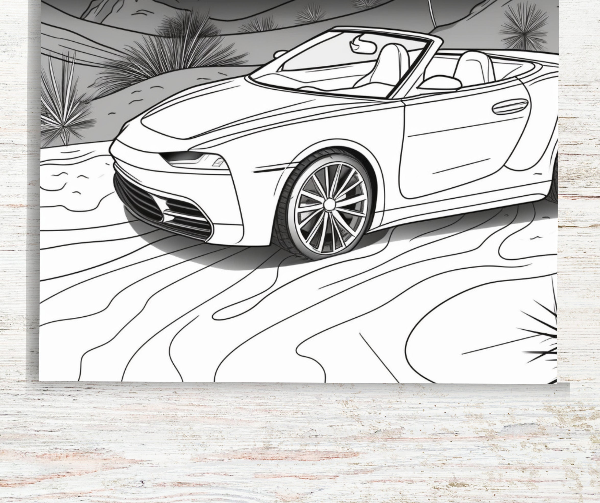 40 Cool Cars Coloring Pages | Printable PDF 40 Pages A4 | Unique ...
