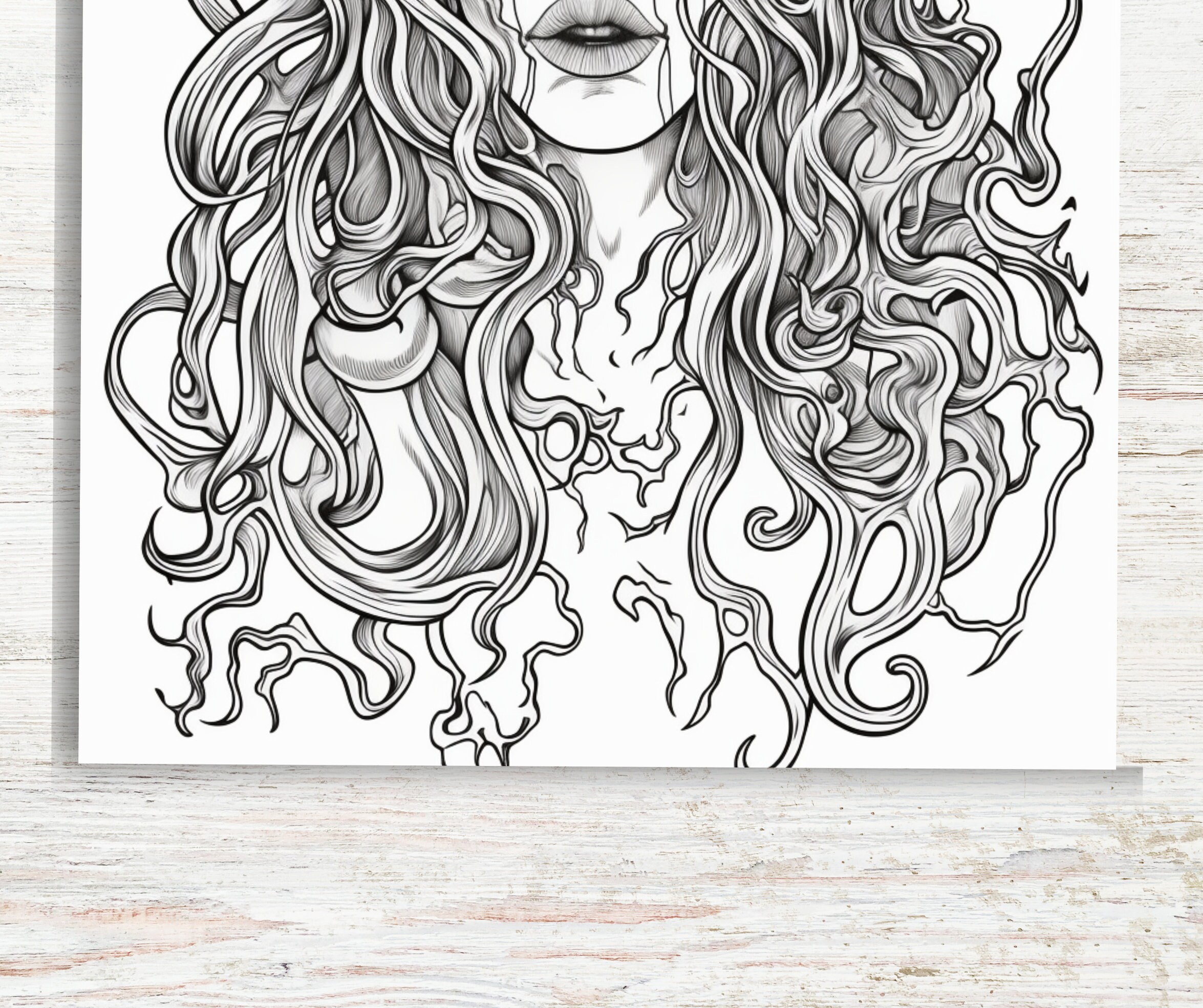 30 Scary Monster Portraits Coloring Pages Printable PDF 30 Pages A4 ...