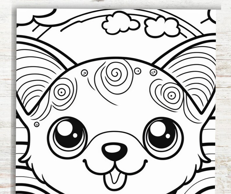 KDP Interior 50 Kawaii Animal Coloring Pages | 8.5" X 11" Printable PDF ...