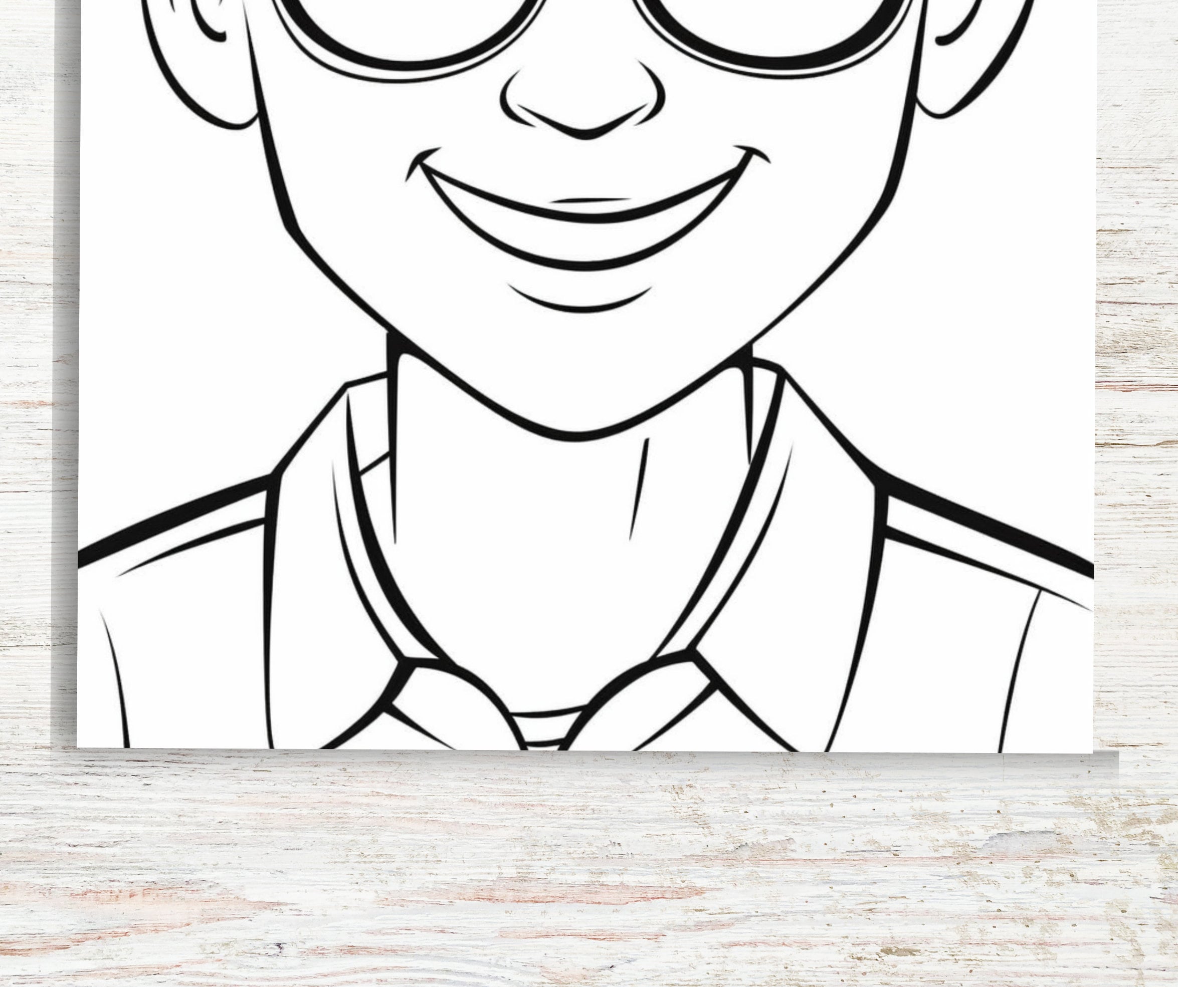 10 Happy Boy Coloring Pages Printable PDF A4 Coloring Sheets for ...