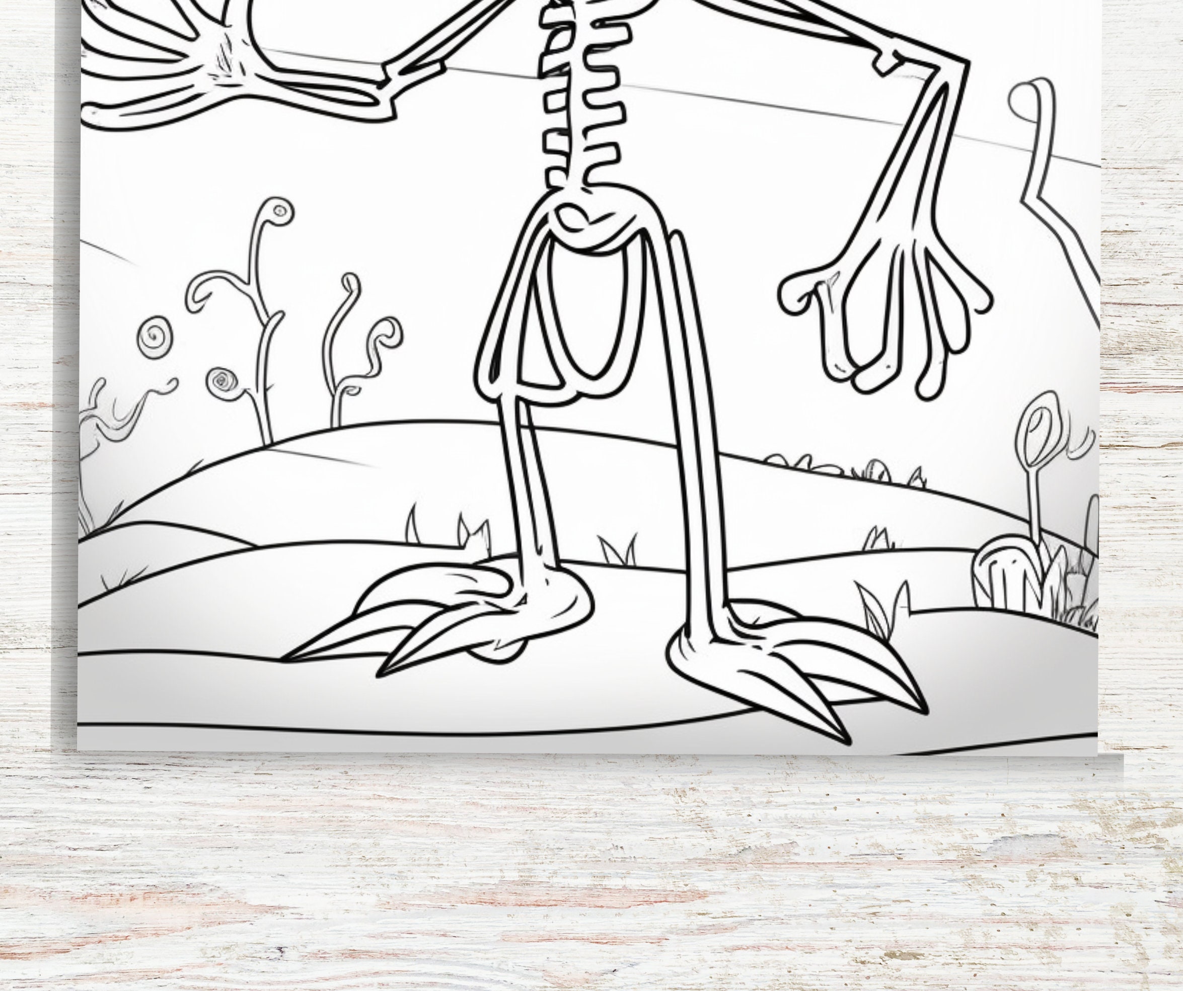 KDP Interior 50 Spooky Monster Coloring Pages 8.5 X 11 Canva Template ...